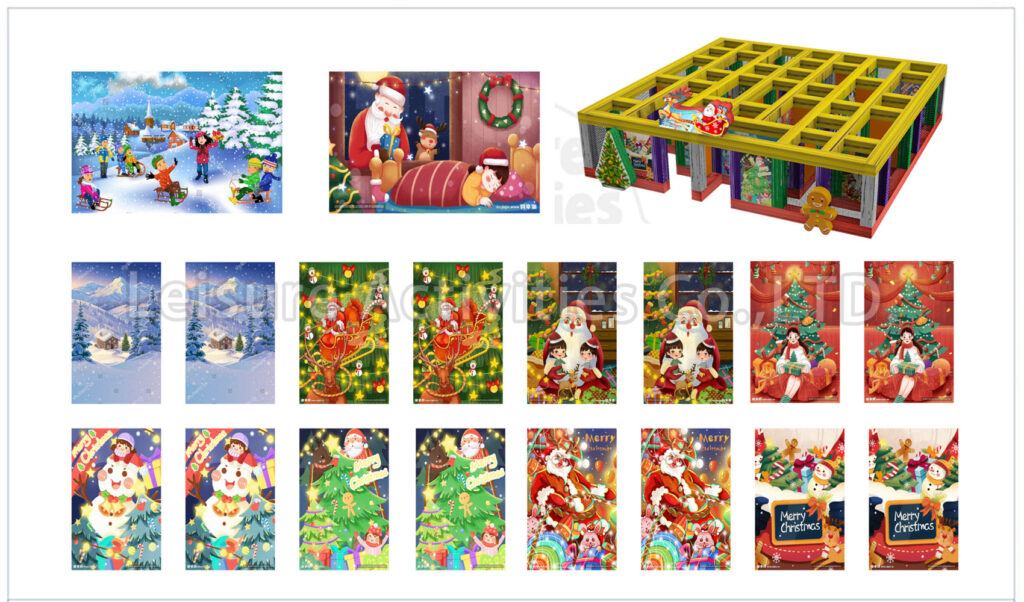 Hybrid Maze-Fall/Halloween/Christmas/Spring/Winter (18pcs single side ...