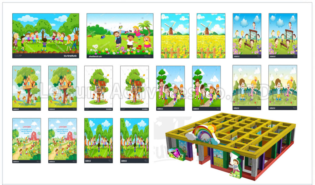 Hybrid Maze-Fall/Halloween/Christmas/Spring/Winter (18pcs single side ...