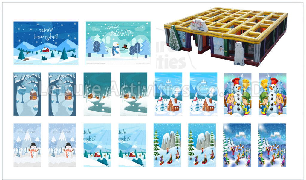 Hybrid Maze-Fall/Halloween/Christmas/Spring/Winter (18pcs single side ...