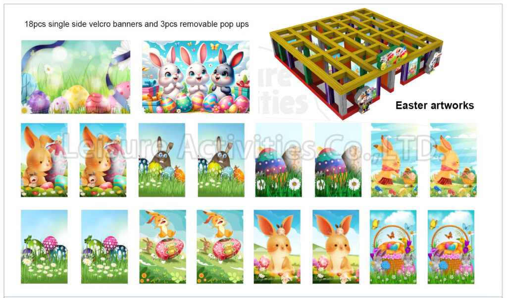 30ft Hybrid Maze artworks-18pcs single side (PRICE PER SET PER THEME ...