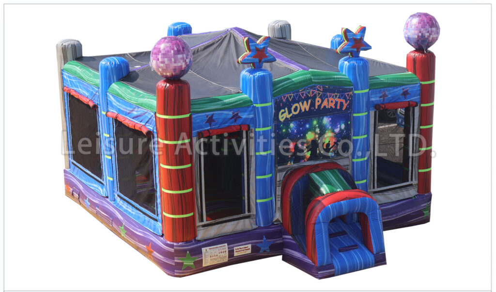 20ft Glow Party 3N1 Moon Bounce II - Leisure Activities USA