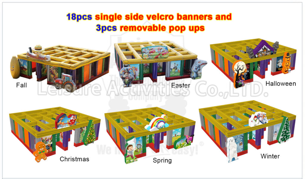 22ft Hybrid Maze artworks-18pcs single side (PRICE PER SET PER THEME ...