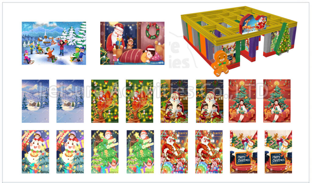 22ft Hybrid Maze artworks-Fall/Halloween/Christmas/Spring/Winter (18pcs ...